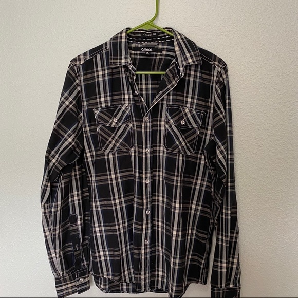 Carbon | Shirts | Carbon Classic Fit Mens Plaid Shirt Size S | Poshmark